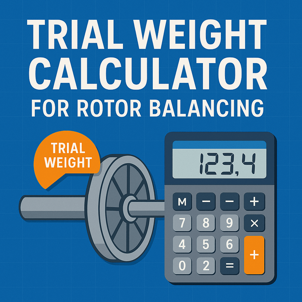 Trial Weight Calculator for Rotor Balancing • Portable balancer ...